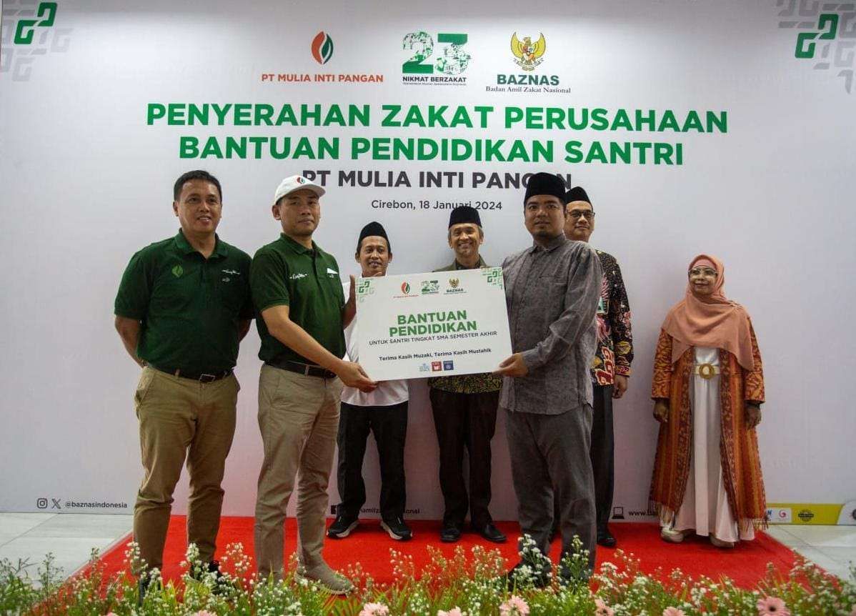 PT Mulia Inti Pangan Zakat Program Pendidikan Santri melalui Baznas ...
