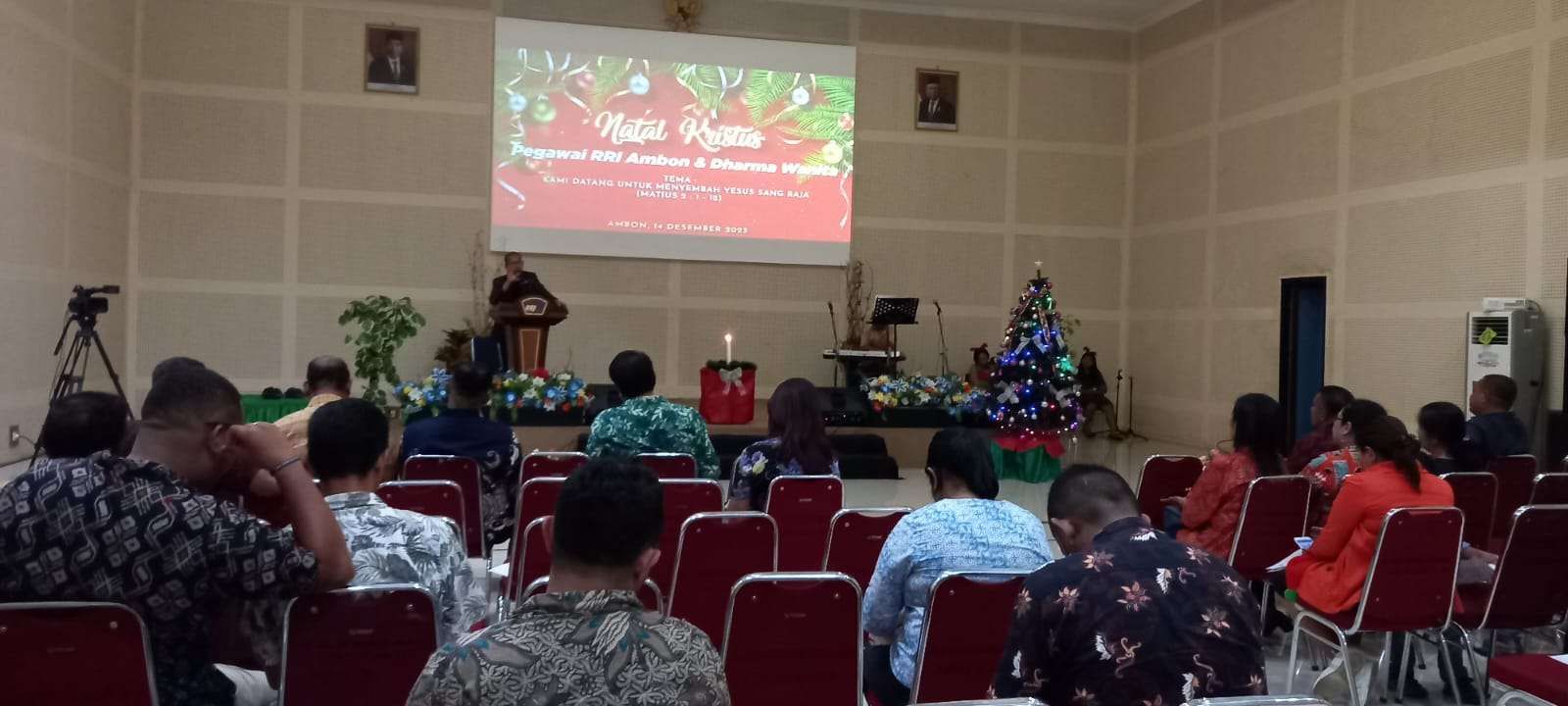 Ibadah perayaan Natal LPP RRI Ambon - RRI.co.id