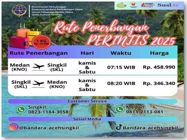 Ini Jadwal Penerbangan Bandara Syekh Hamzah Fanshuri - RRI.co.id