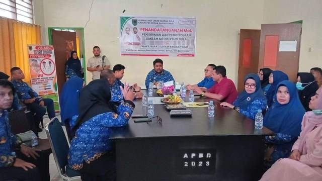 Kelola Limbah B3, RSUD Bula dan PT Universal Eco Pass Teken MoU - RRI.co.id