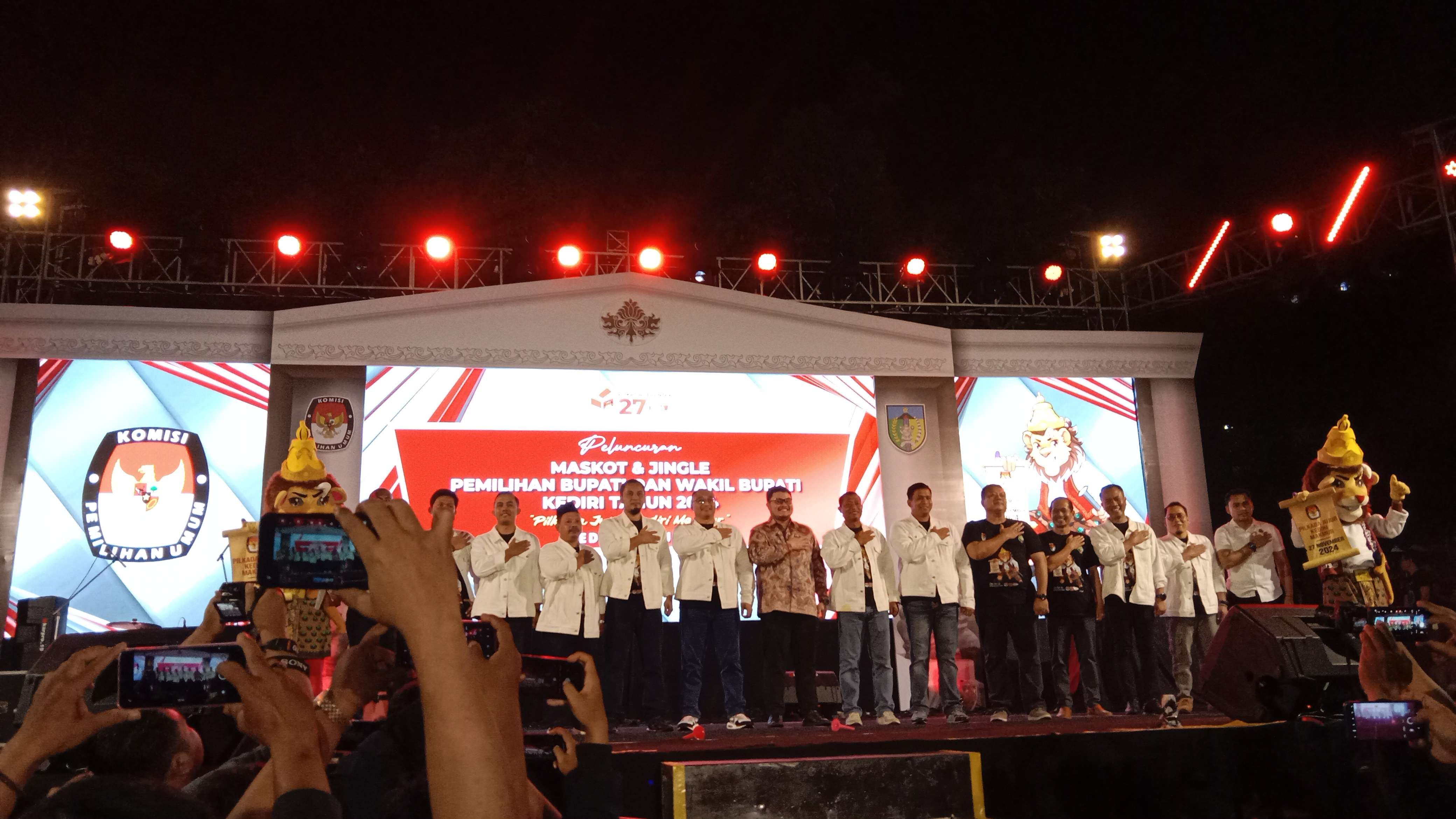 KPU Kabupaten Kediri Launching Jingle & Maskot Pilkada-2024 - RRI.co.id